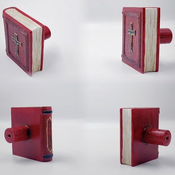 Accents | Holy Bible Knob Vintage Book Resin Drawer Pull Cabinet Handle ...